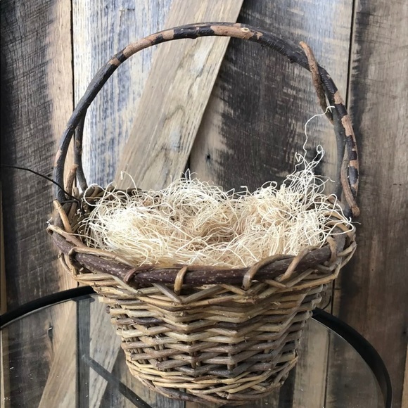 Accents | Rustic Grapevine Twig Handle Oval Easter Basket | Poshmark